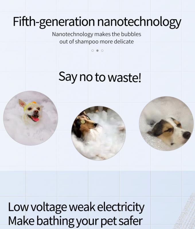 Pet Grooming Micro Bubble Machine For Dogs ABS Material Safety